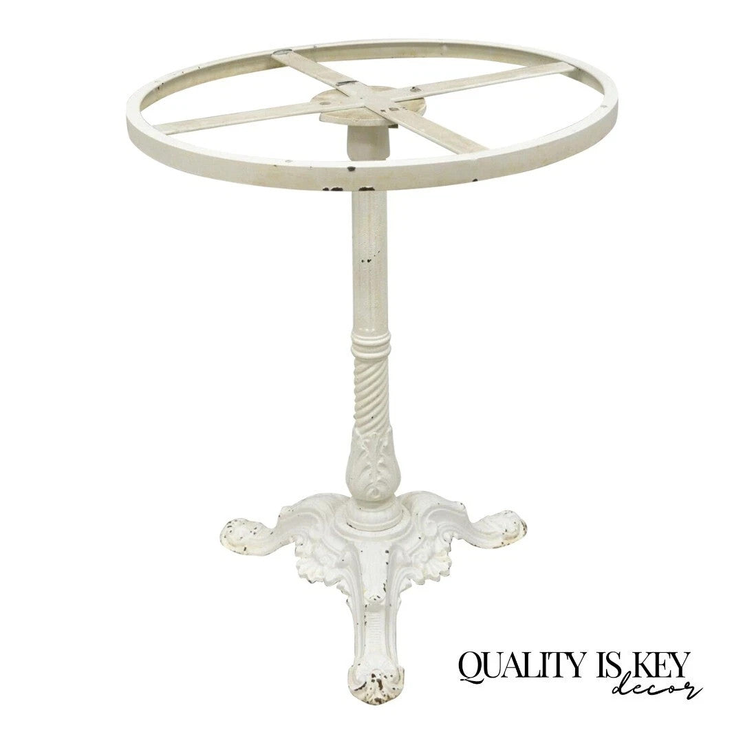 Pierre Ouvrier & E Ringuet Paris French Cast Iron Bistro Pedestal Tabl ...